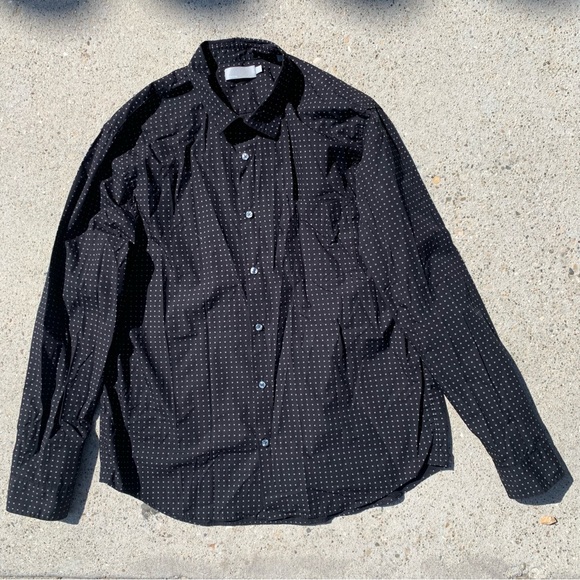 Vince | Shirts | Vince Black And White Micro Window Pattern Business ...